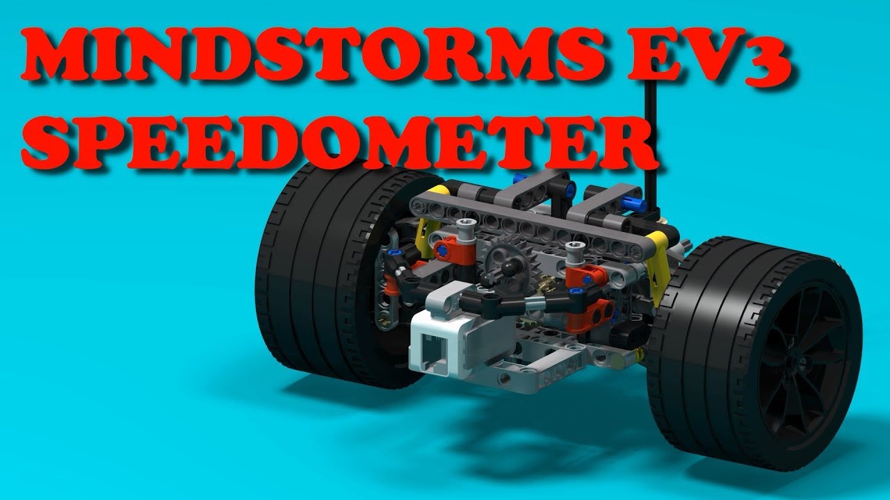 Lego Mindstorms forward suspension with speedometer - YouTube