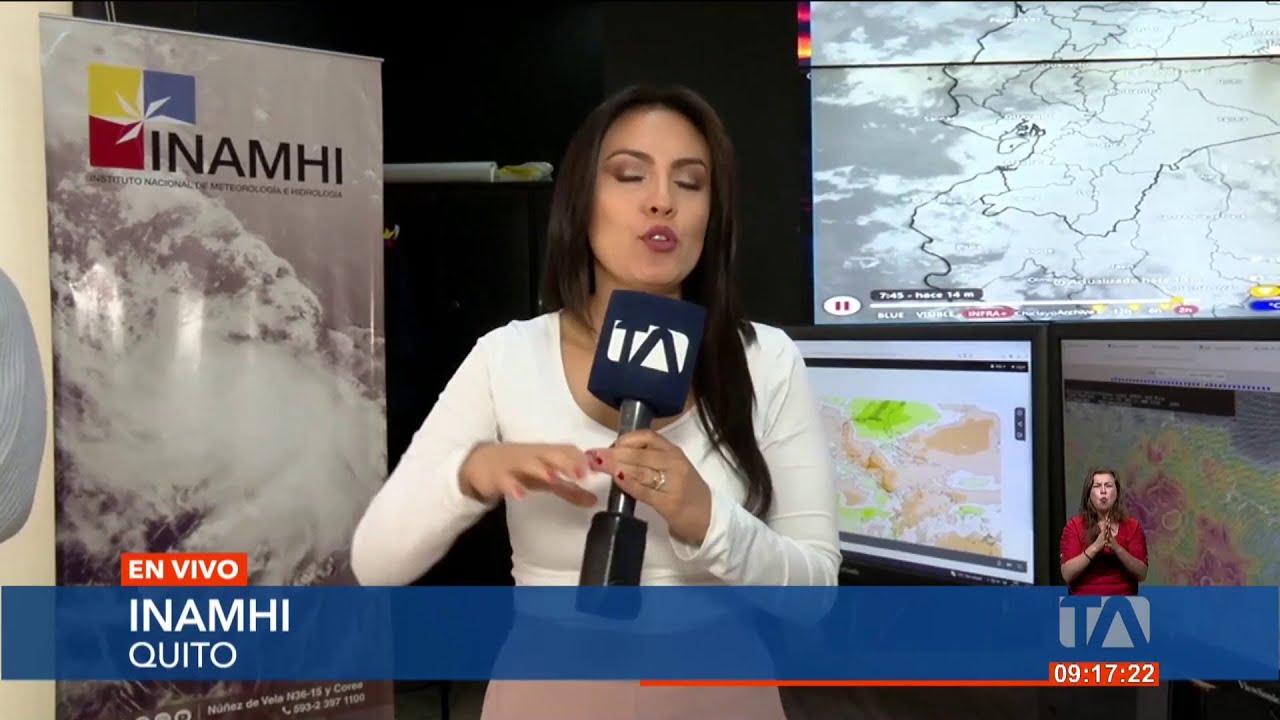 El Inamhi realiza un pronóstico del clima para esta semana - YouTube