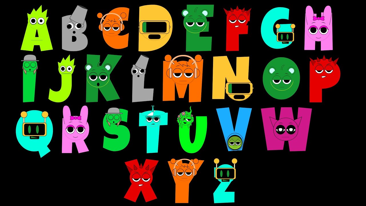 Sprunki Game Letters ABC Song | Alphabet Song | Nursery Rhymes For Kids ...