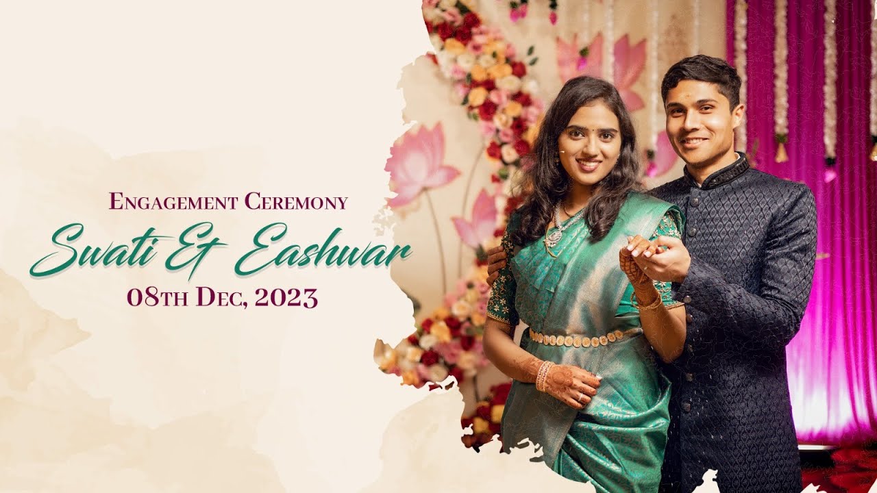 Engagement Traditional Video of Swati weds Eashwar - YouTube