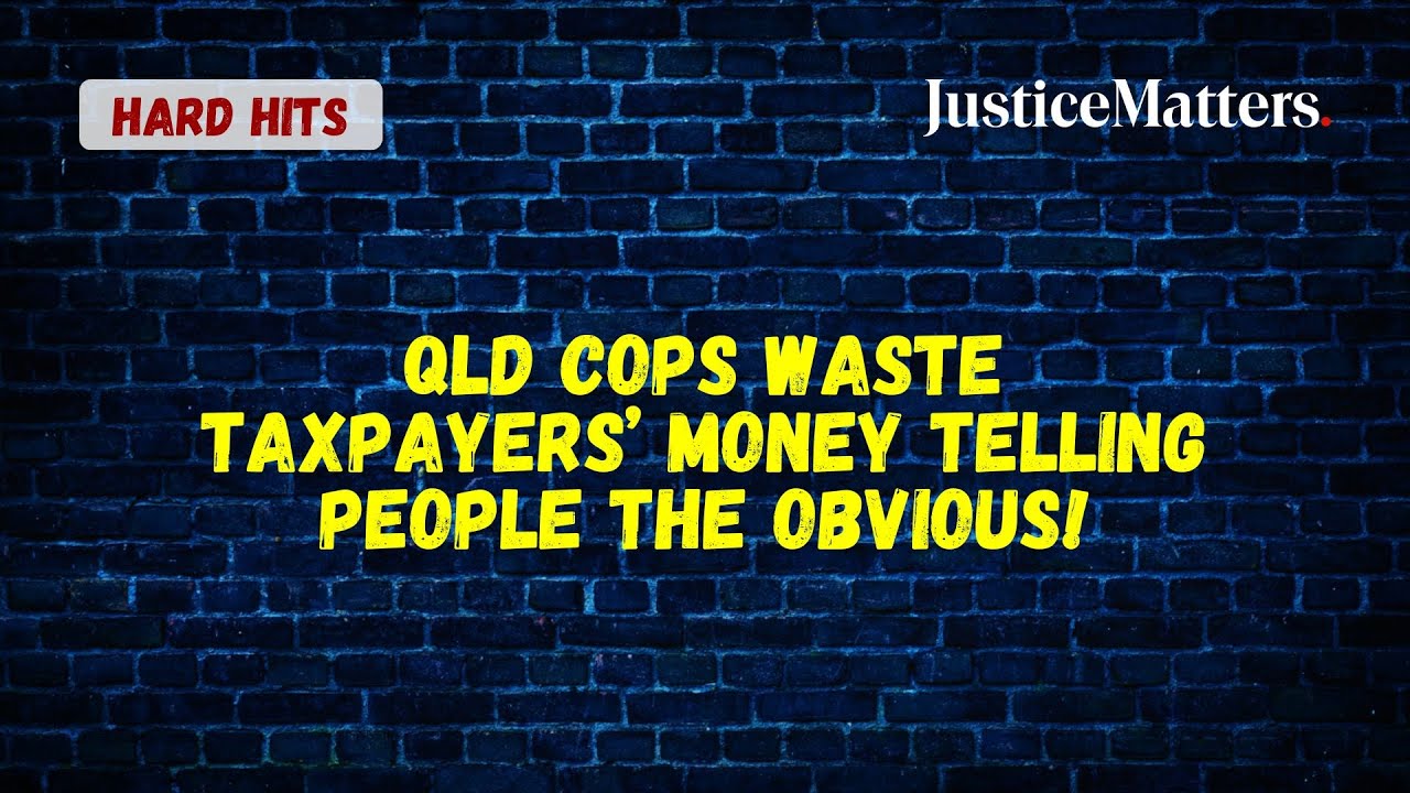 Qld cops waste taxpayers’ money telling people the obvious! - YouTube