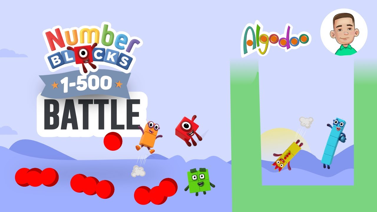 Numberblocks Battle 1 500 in Algodoo - YouTube