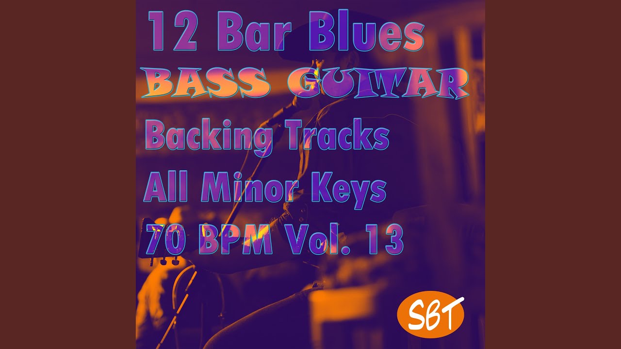 12 Bar Blues Bass Guitar Backing Track in C Minor 70 BPM - YouTube
