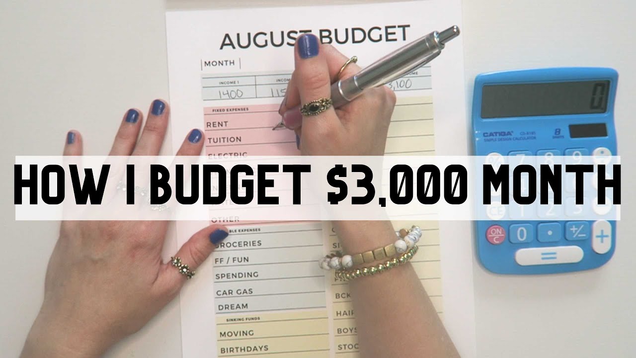 August Budget | $3000 Budget | Low Income Family | How To Zero Based ...