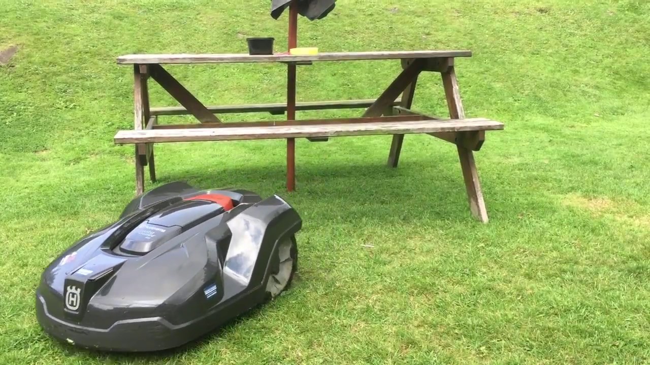 Husqvarna Automower: The Picnic Table Obstacle Course - YouTube