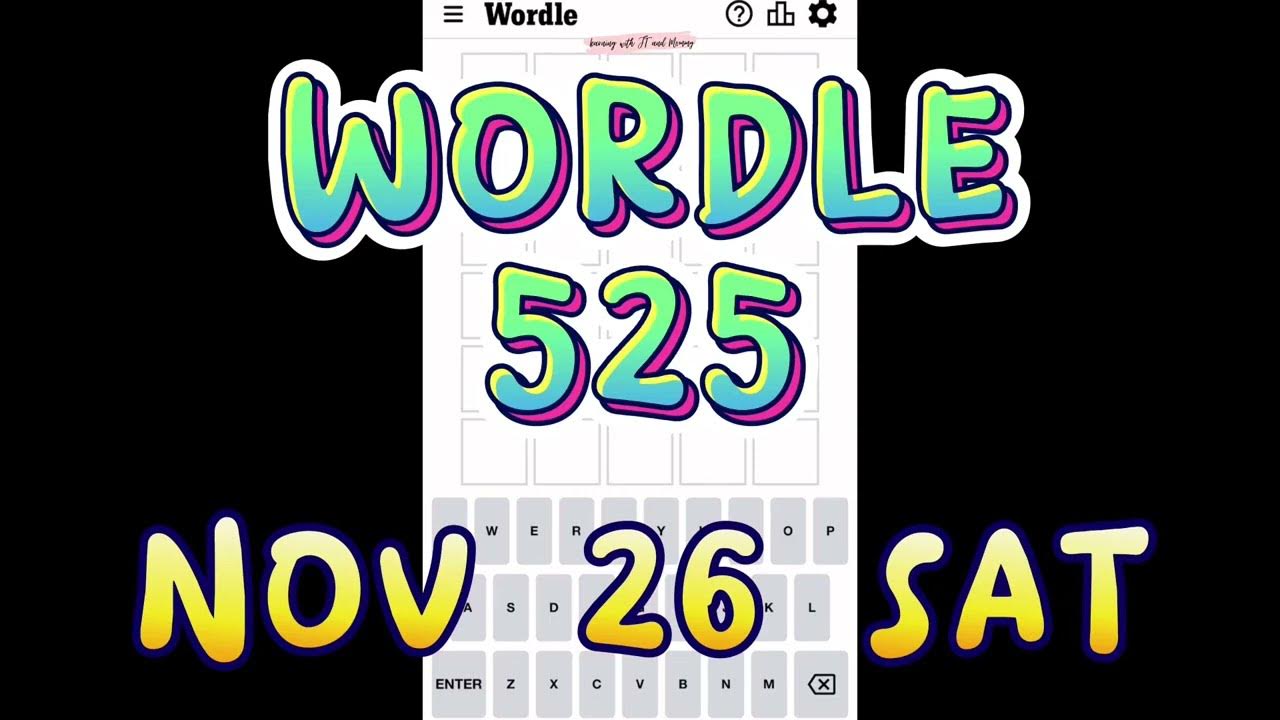 Wordle 525 November 26 Saturday Starting Word STINK YouTube wordle-525-november-26-saturday-starting-word-stink-youtube