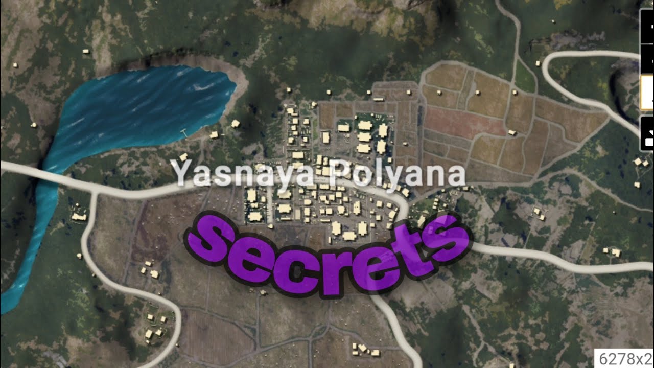 Yasnaya polyana map view, drop location,vechicle ,loot spawn.... - YouTube