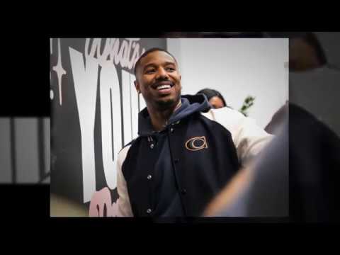Michael B. Jordan visits Barringer High School - YouTube