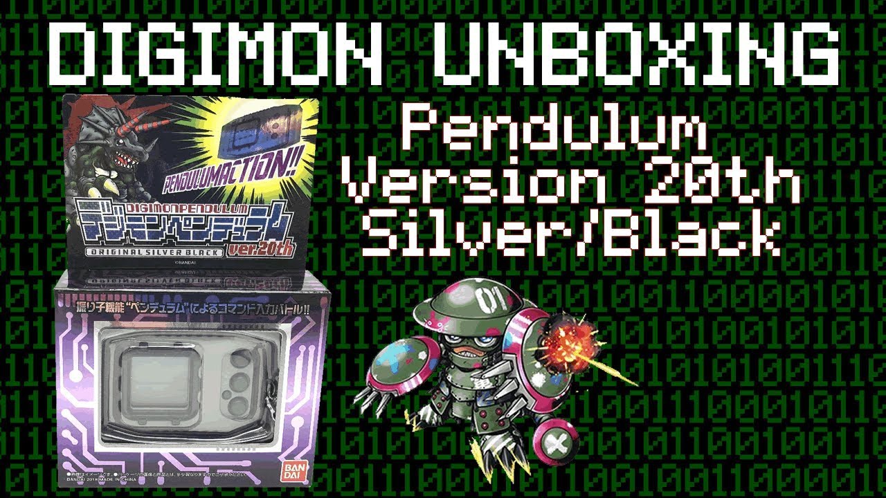 Digimon Pendulum Version 20th UNBOXING (Silver/Black) - YouTube