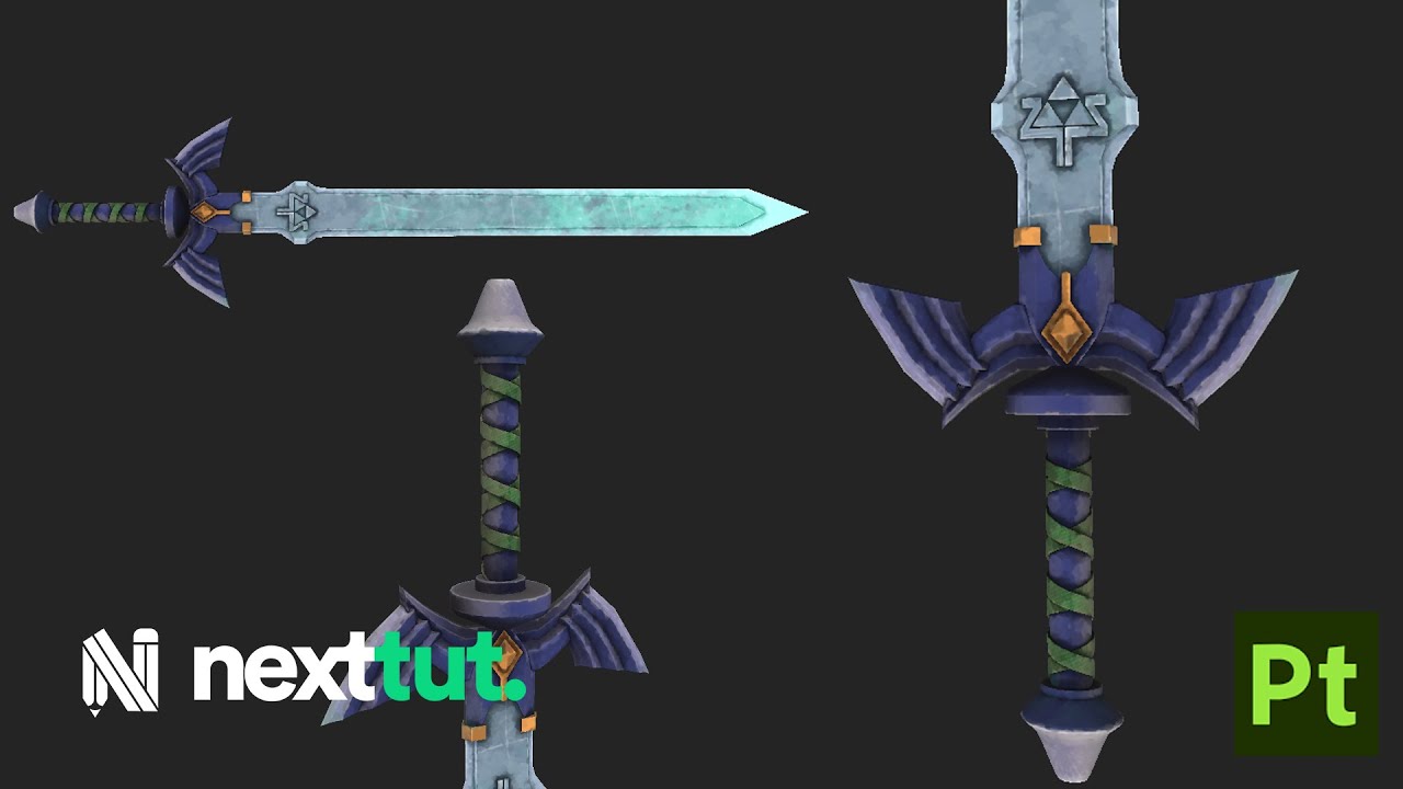 Master Sword Stylized Textures! Substance Painter Tips and Tricks - YouTube