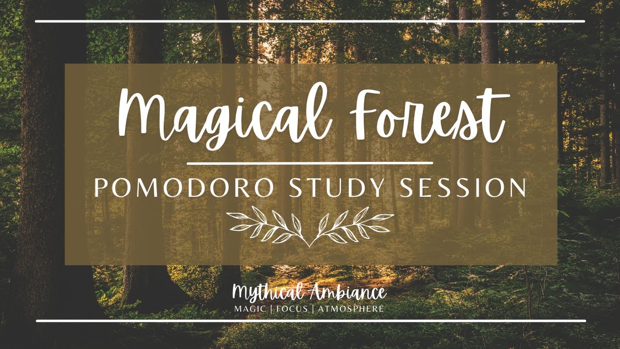 Magical Forest Ambience - 2hr Pomodoro Sessions - Nature Study Session ...