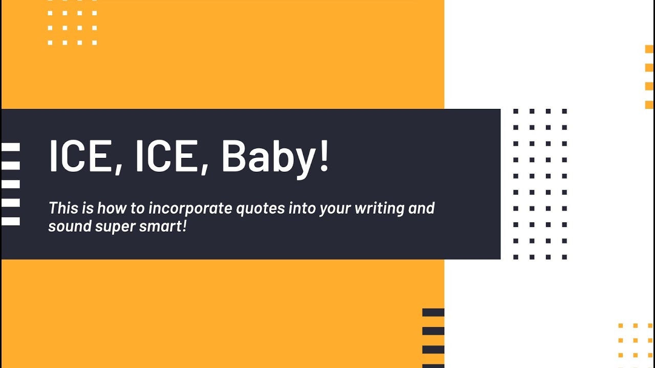 An Introduction to I.C.E. - YouTube