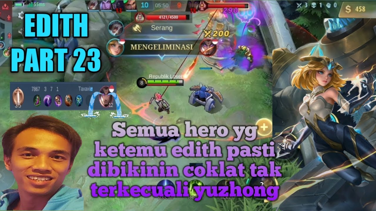 Edith the real king expline ! Edith build tersakit bantai yuzhong sampai coklat ! Edith top ...