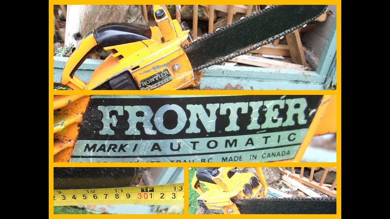 Frontier Mark 1 Chainsaw Automatic LH Vintage 12 Inch Bar Collectable ...
