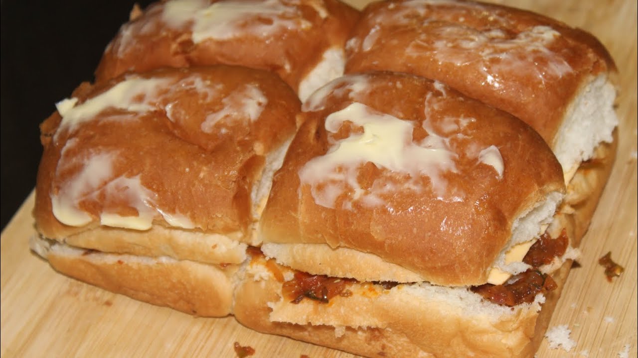 Masala Cheese Pav Recipe / Stuffed Masala Pav / How to make masala Pav ...