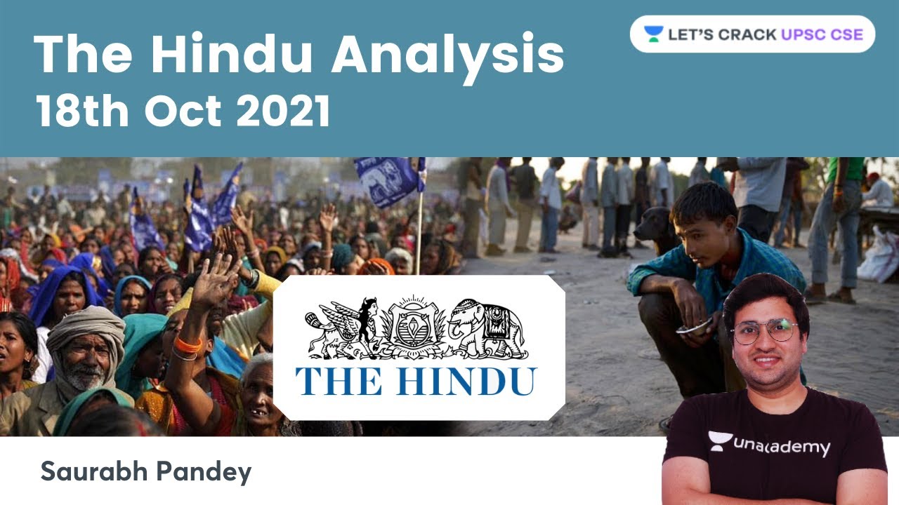 The Hindu Newspaper Editorial Analysis 18th Oct 2021 | Current Affairs ...