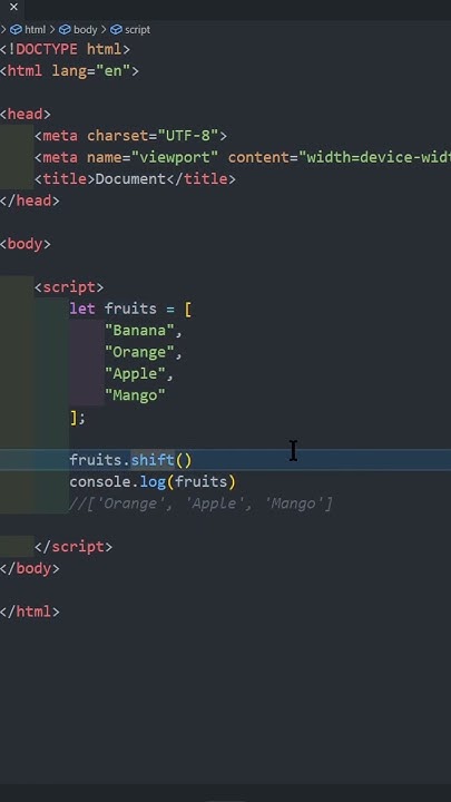 Array Shift JavaScript Tutorial | Menghapus Data dari Array - YouTube