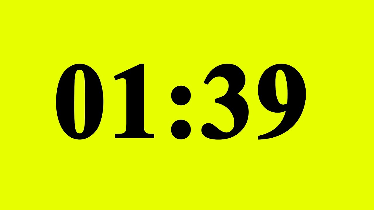 1 Minute 39 Second Timer - YouTube