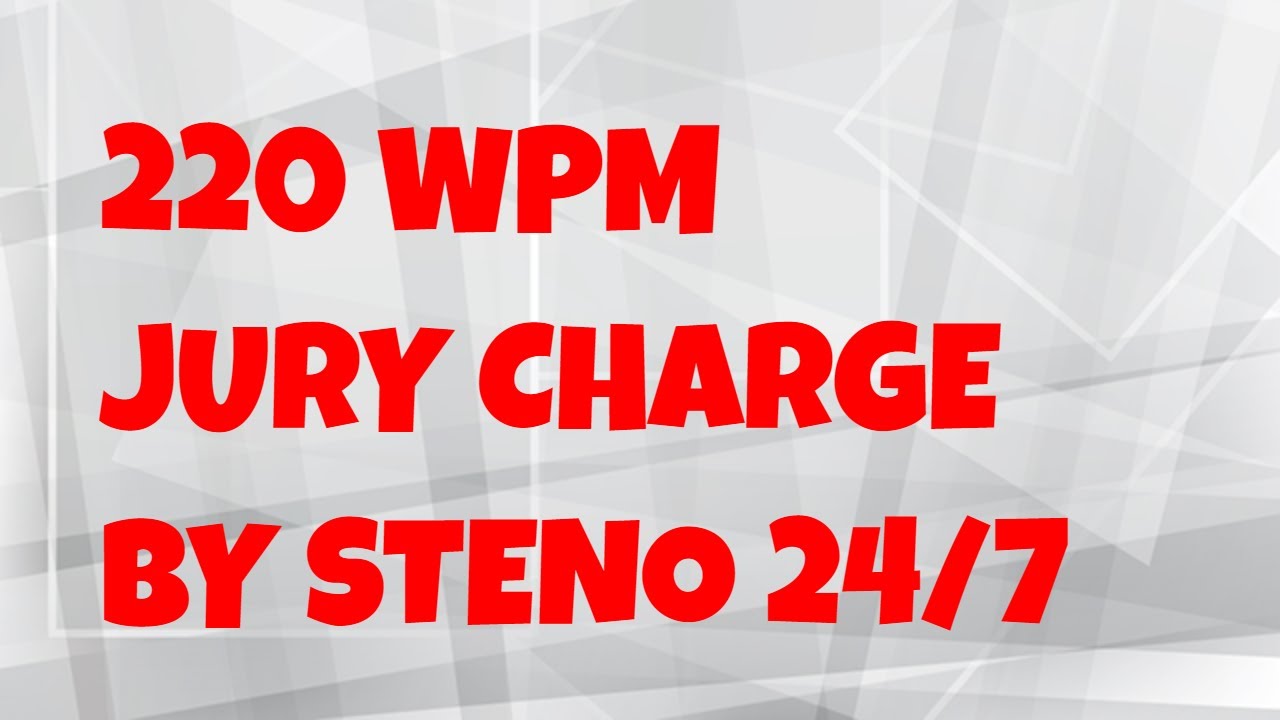220 WPM ON PLEA FOR PROBATION - YouTube