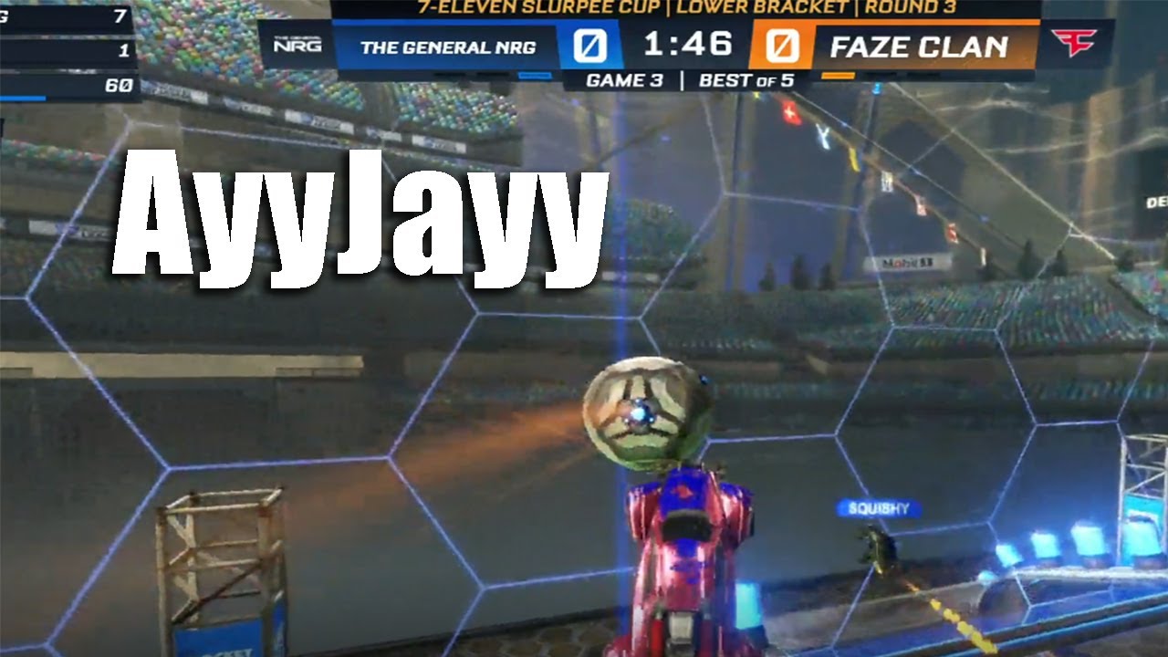 Faze Ayyjayy mechanical backboard goal after near insane angle | RLCS ...
