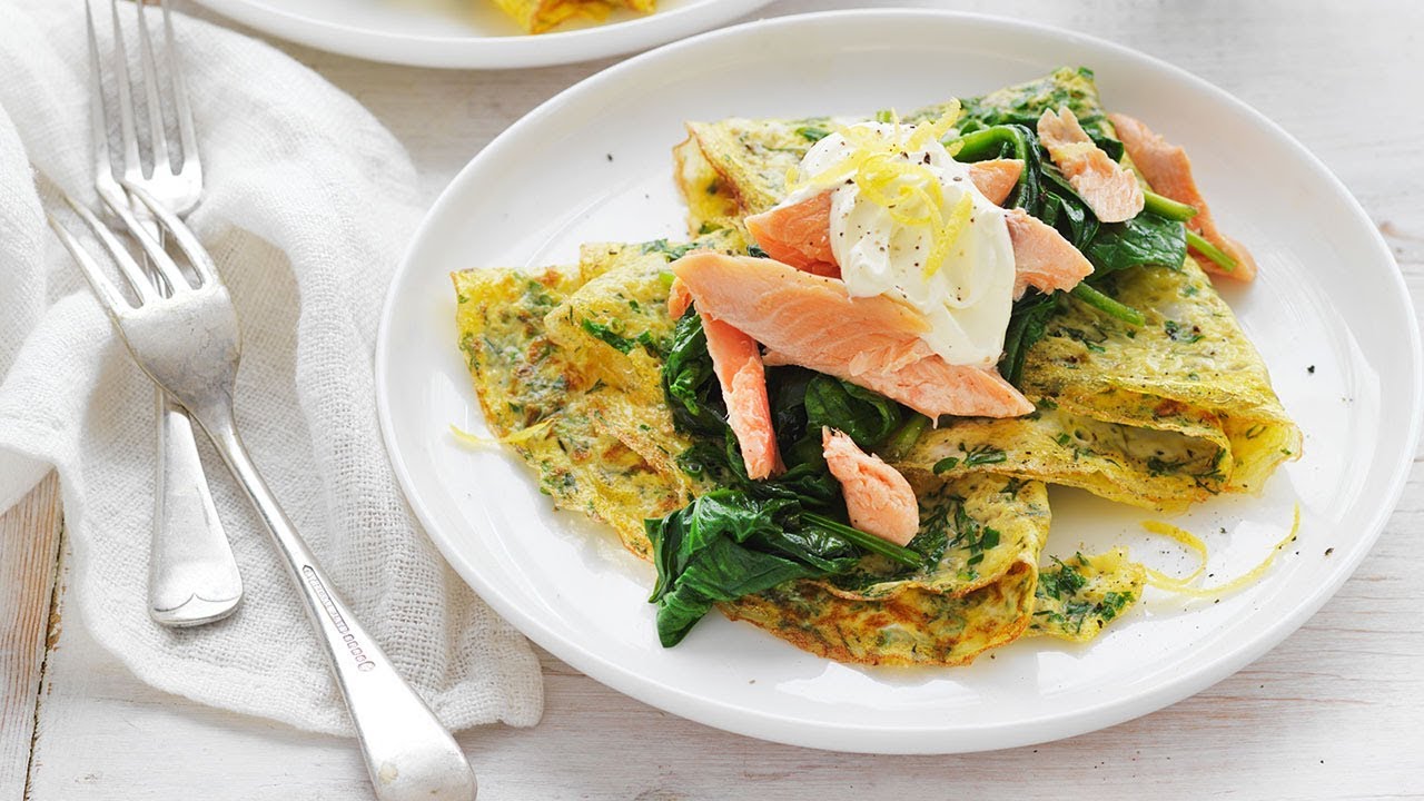 Easy Herb Omelette Recipe - YouTube