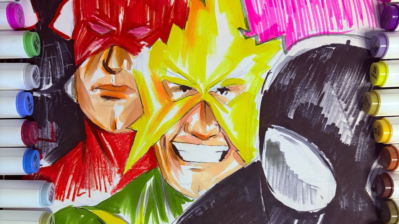 Drawing Marvel Rivals Time-lapse - YouTube