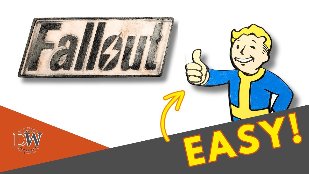 Make a Fallout Sign and Vault Boy with a CO2 Laser - YouTube