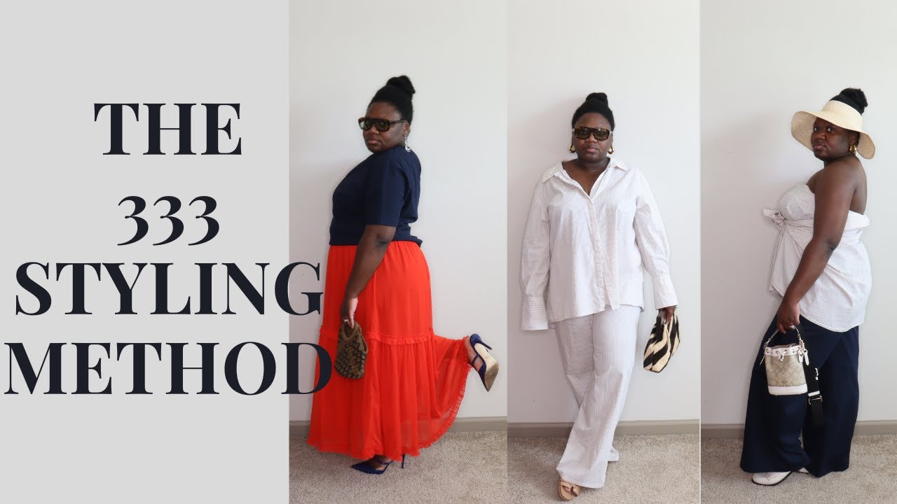 The 333 Styling Method/ How to Style a mini Capsule Wardrobe - YouTube