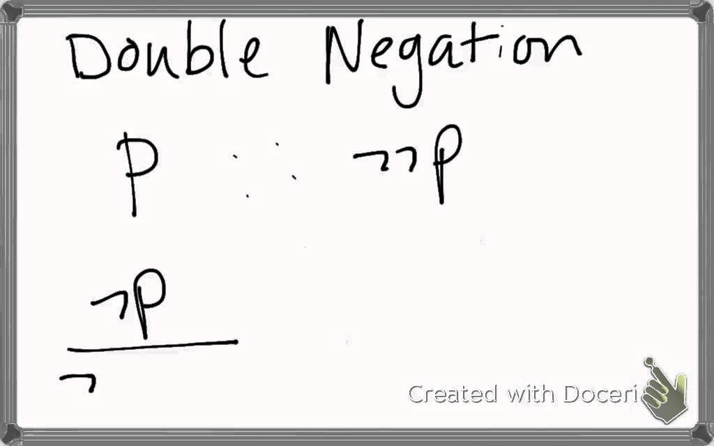 Double Negation - YouTube