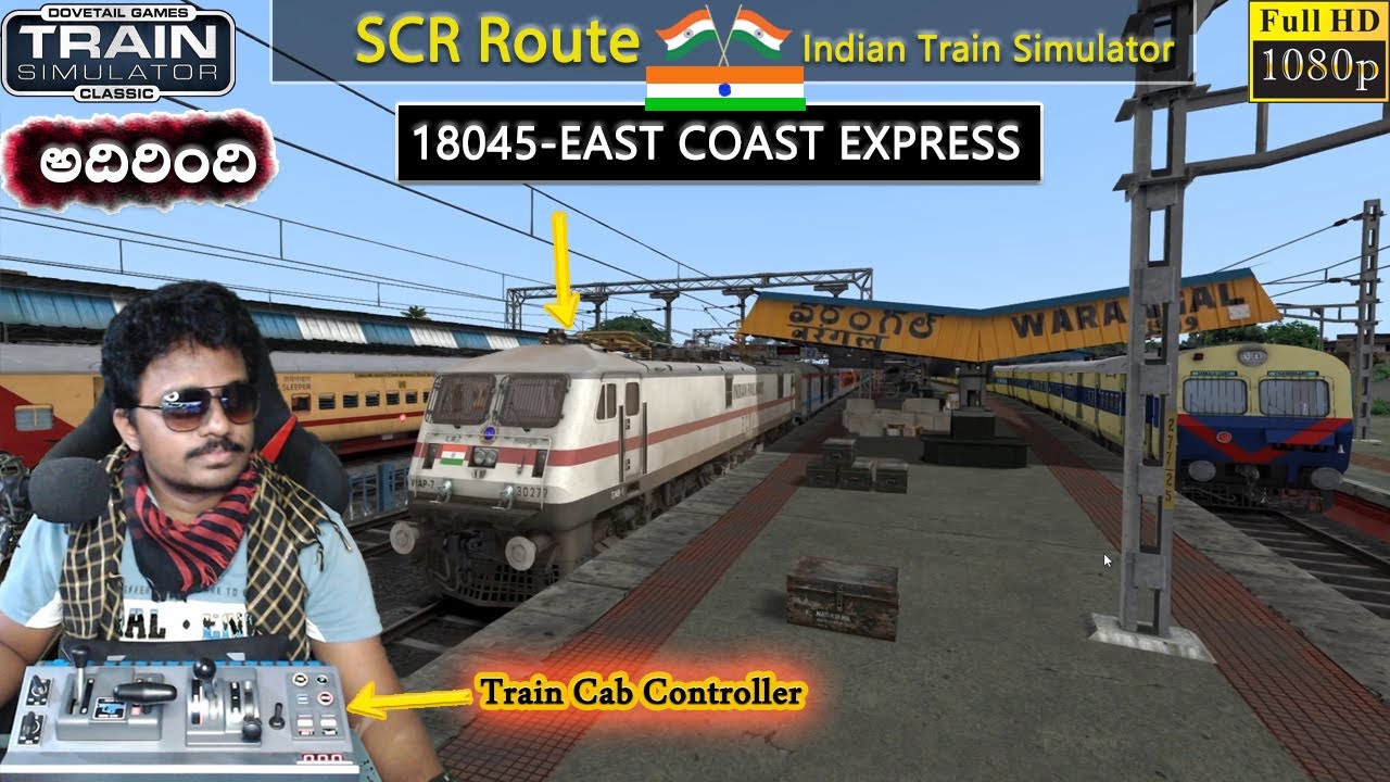 Released new 18046 East Coast Express WAP7 to Hyderabad 🔴 LIVE Train ...