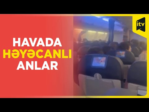 İspaniyada qasırğa zamanı turbulentliyə düşən təyyarədə sərnişinlar təşviş yaşadılar