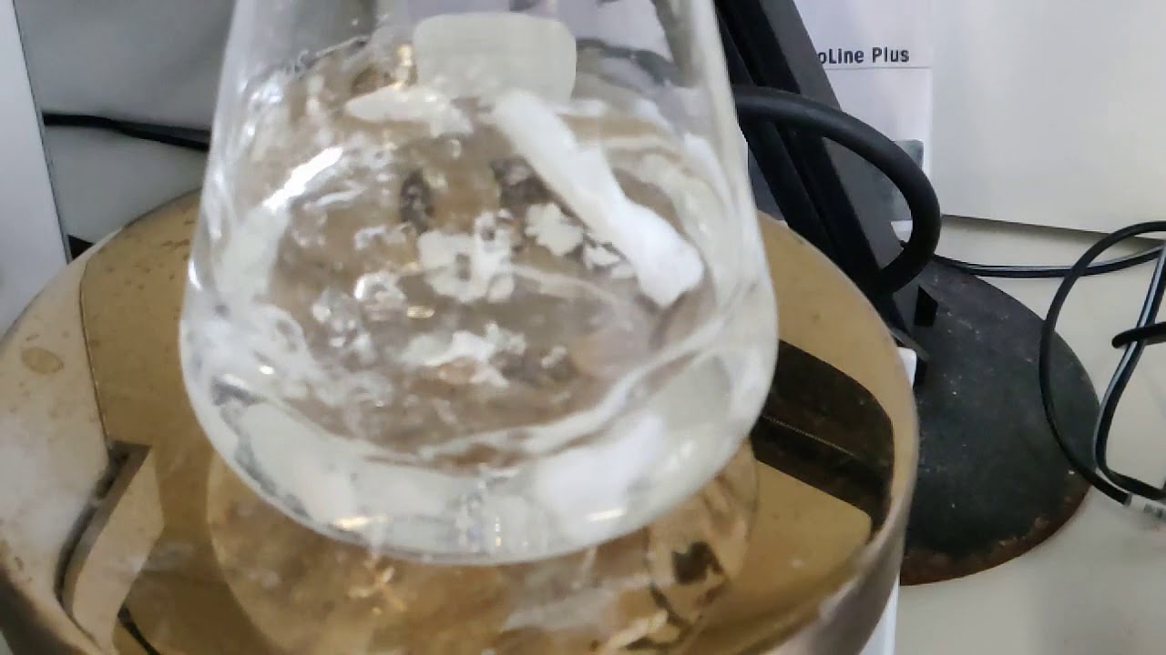 Out-of-control magnetic stirrer in an erlenmeyer flask - YouTube