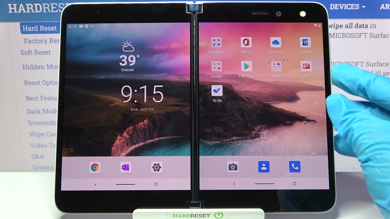 How to Add Screen Lock to MICROSOFT Surface Duo - Set Up Screen Lock ...