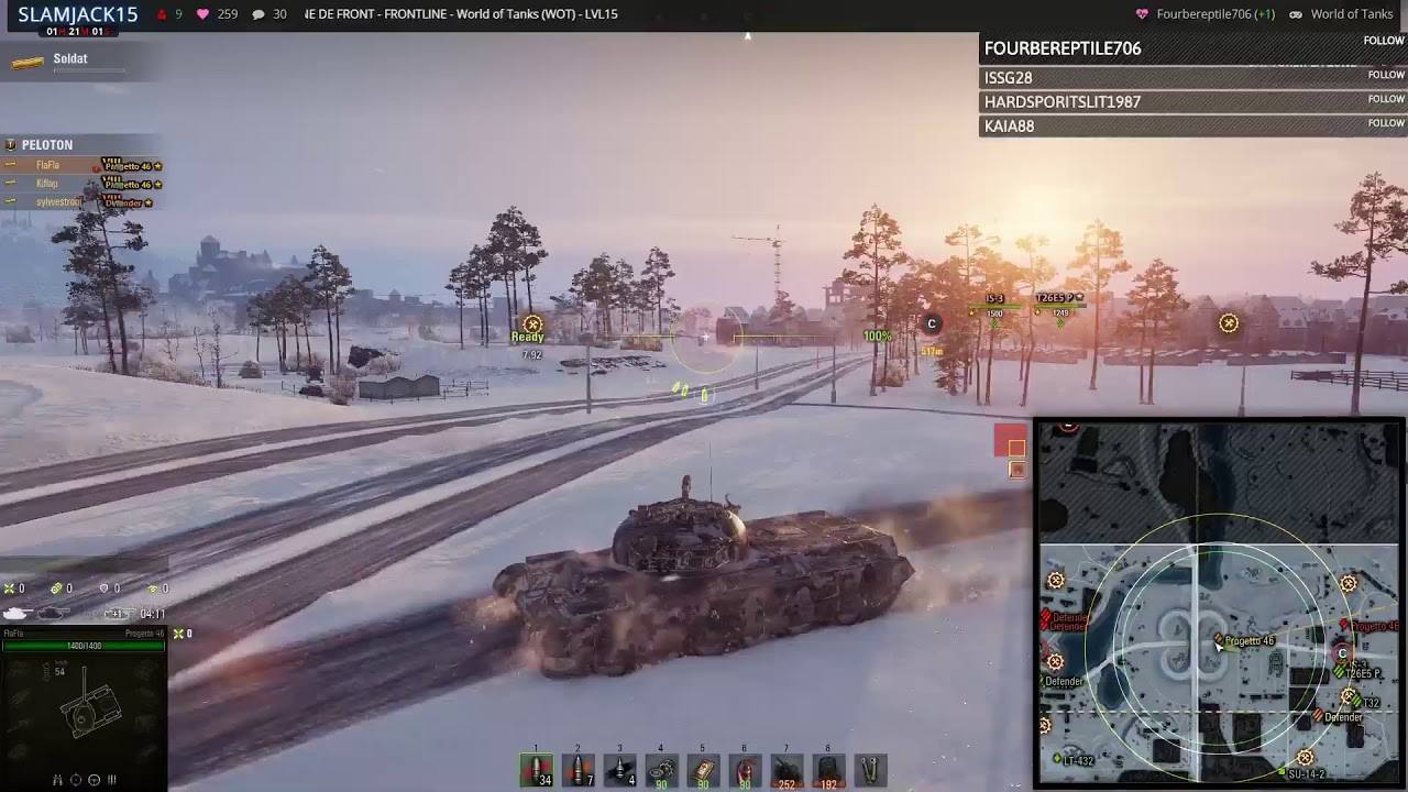 [FR] LIGNE DE FRONT - FRONTLINE - World of Tanks (WOT) - LVL15 - YouTube