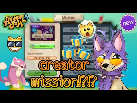 NEW MISSION HAS ARRIVED IN ANIMAL JAM!!!!! (PLAY WILD!!) || *CREATOR ...
