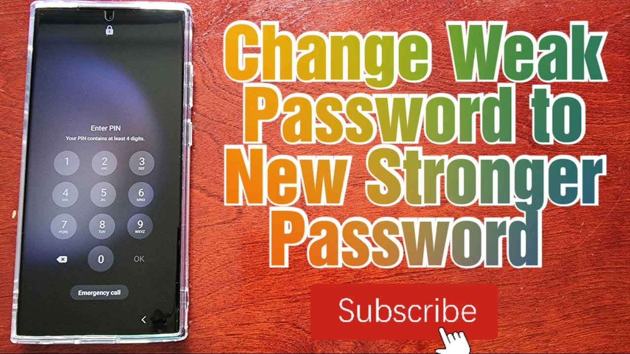 Samsung Galaxy S23 Ultra How to Change Old Weak Password to a *NEW ...
