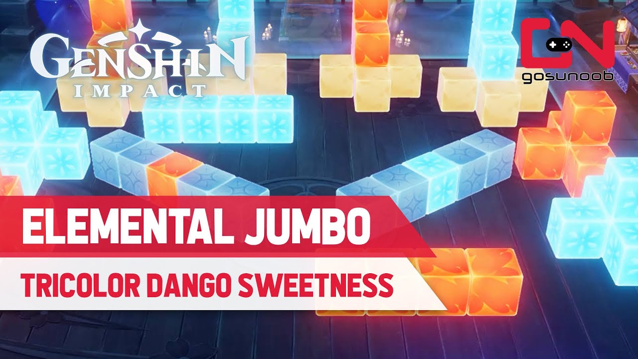 Tricolor Dango Sweetness and Elemental Jumbo 4500 Points in Genshin ...
