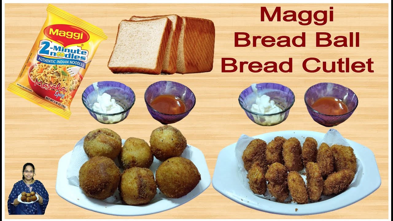 Tasty Maggi Bread Ball & maggi Cutlet | D G Home Food - YouTube