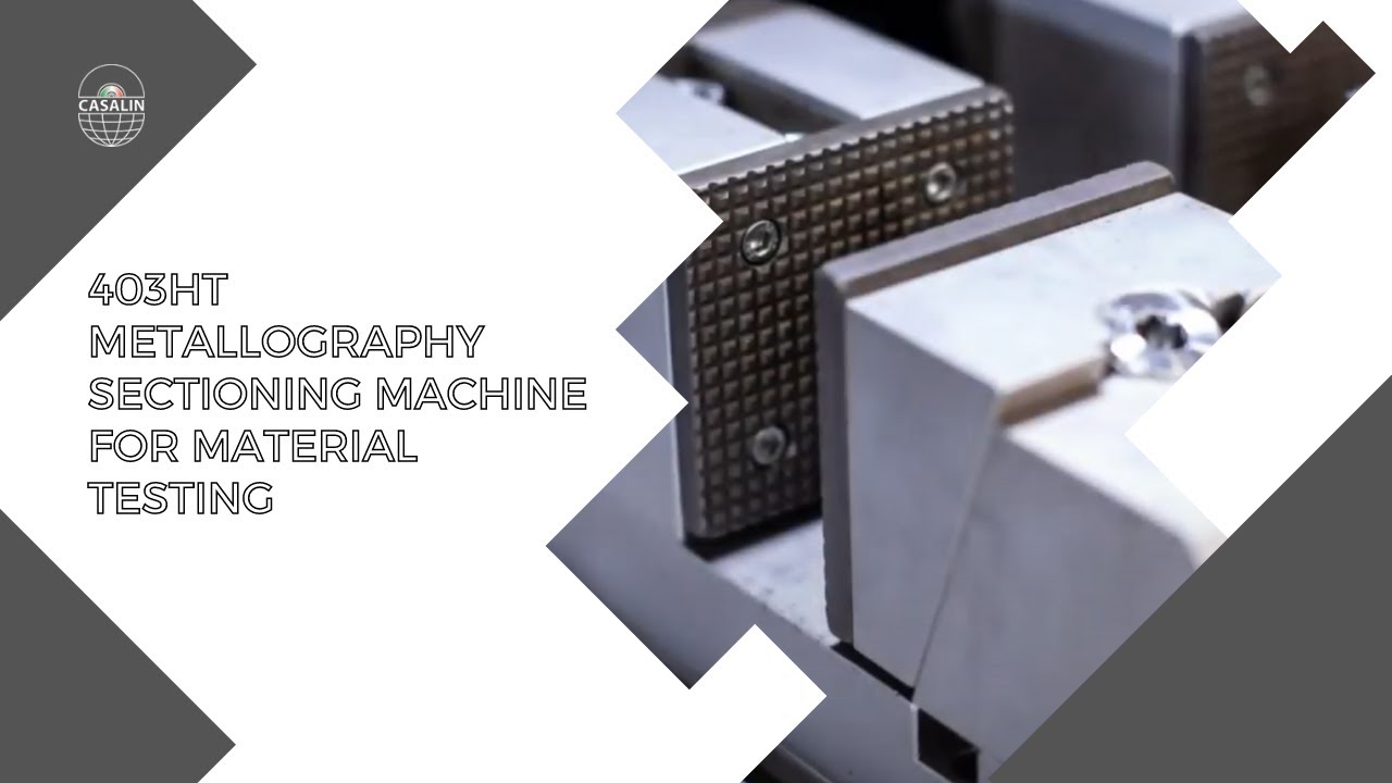 403HT METALLOGRAPHY SECTIONING MACHINE FOR MATERIAL TESTING. - YouTube