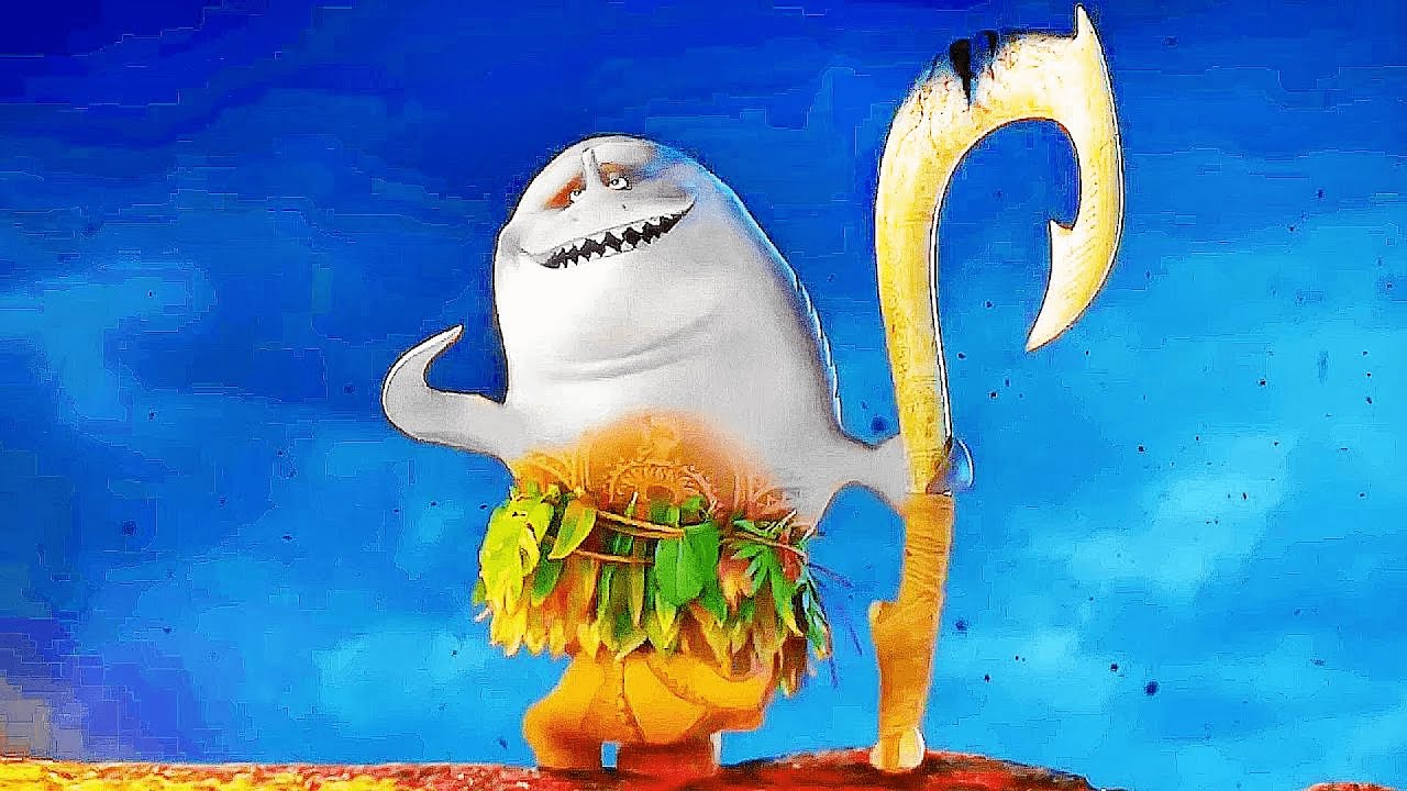 Maui Turns Into A Shark Scene | MOANA (2016) Movie CLIP HD - YouTube