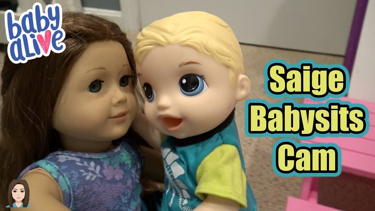 American Girl Saige Babysits Baby Alive Cam! | Kelli Maple - YouTube