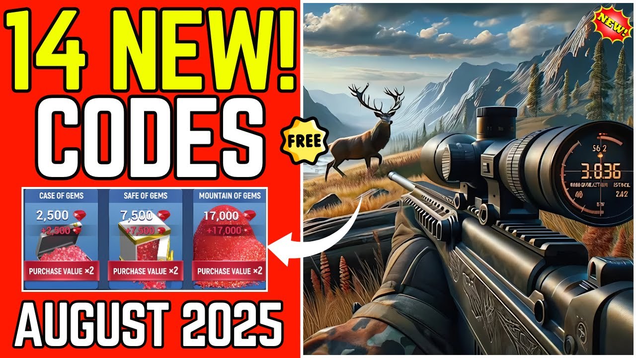 AUGUST CODES🎁 Hunting Sniper Codes 2025(Claim Now) New Hunting Sniper Redeem Code | Complete ...