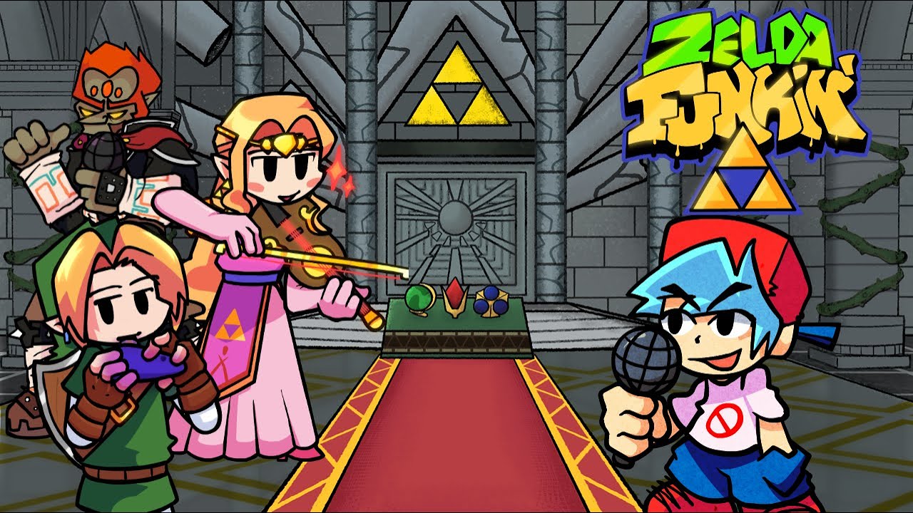 【FNF日本語訳】ゼルダの伝説の曲のアレやコレが遊べる！「zelda funkin'」 (FNF mod) - YouTube