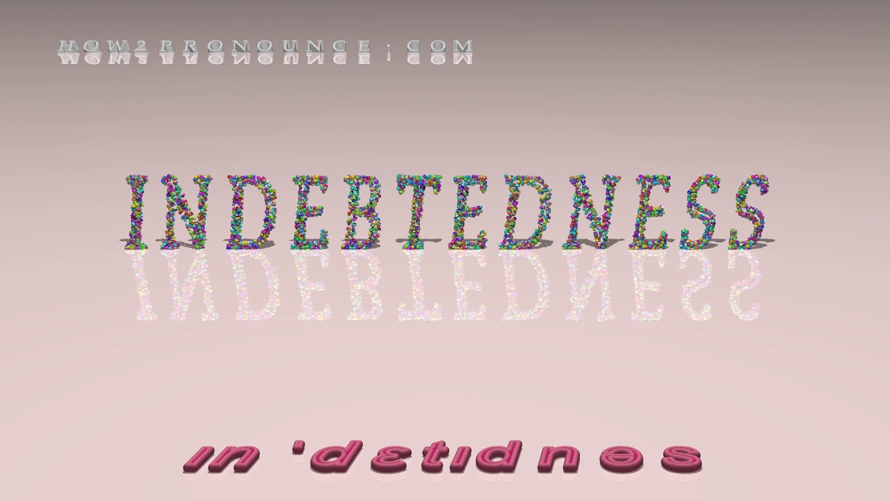 indebtedness - pronunciation + Examples in sentences and phrases - YouTube