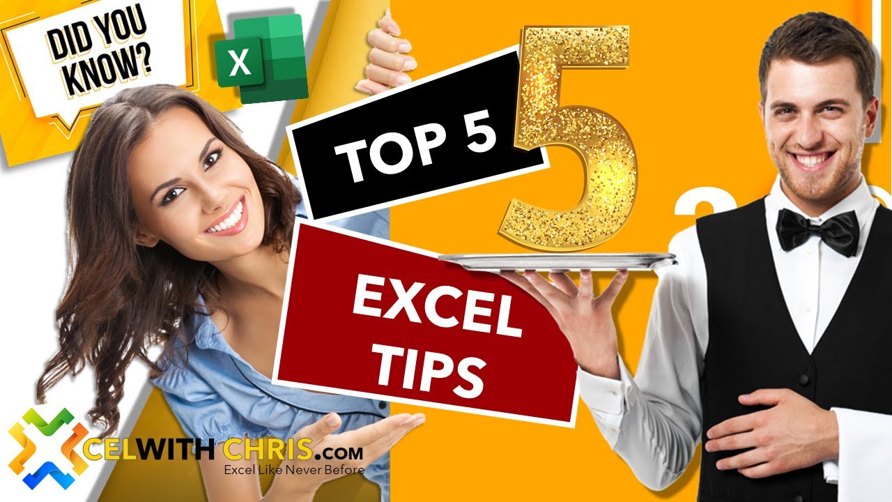 Microsoft Excel TIPS & TRICKS : My TOP 5 Tips - YouTube