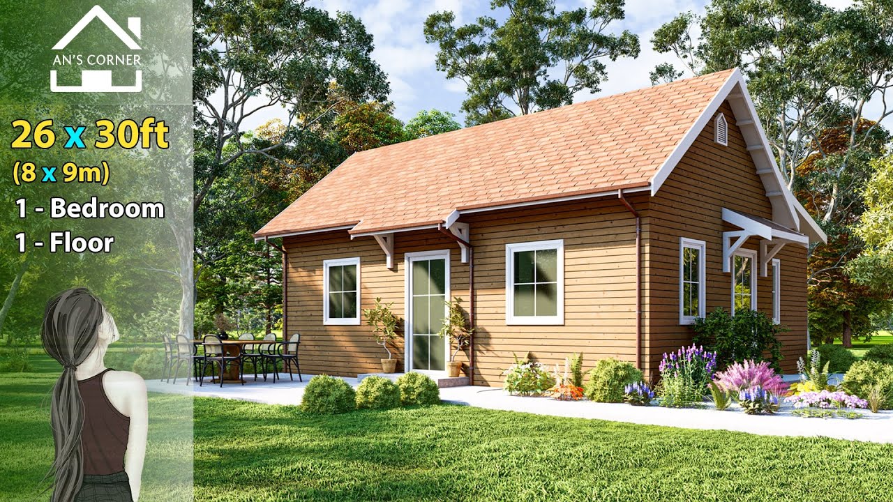 26 x 30ft (8x9m) Dreamy Tiny House - A Tiny House in a dreamy garden ...