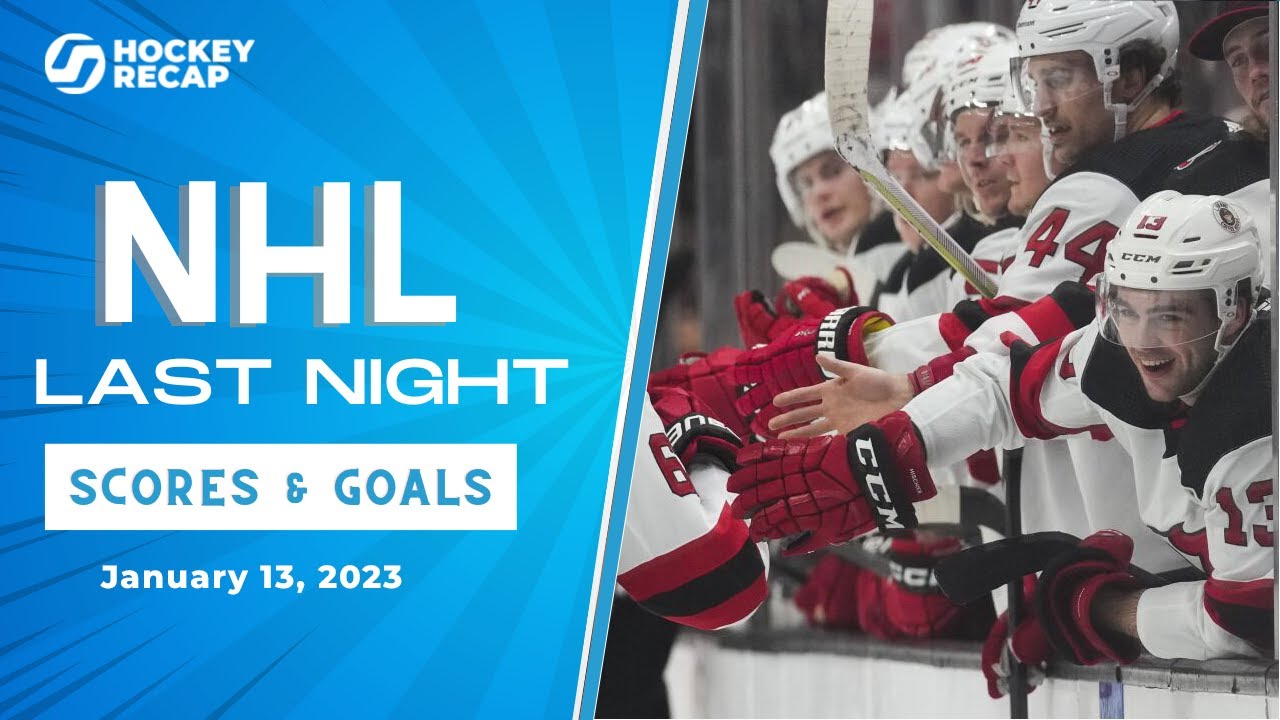 NHL Last Night: All 21 Goals and Scores on January 13, 2023 - YouTube