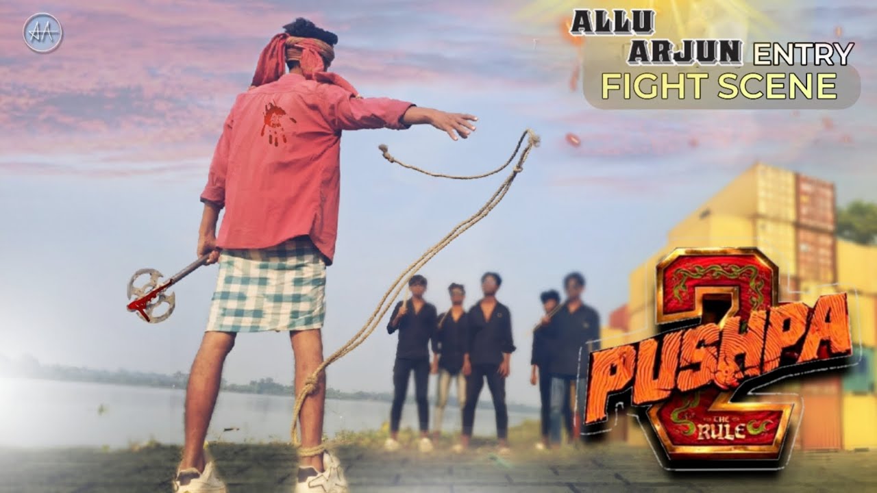 Pushpa 2 ALLU ARJUN Entry Fight Scene || Pushpa 2 Japan Port Fight ...