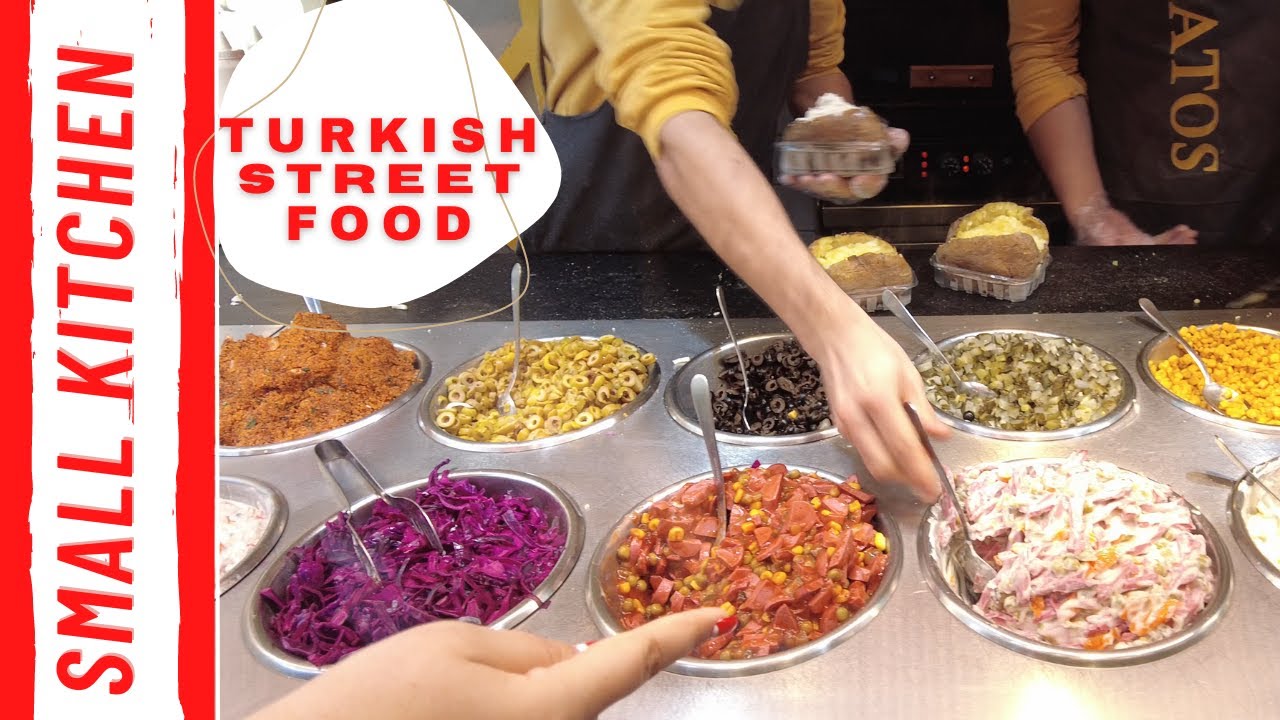Kumpir - Turkish baked potato. Must try street food in Istanbul, Turkey ...
