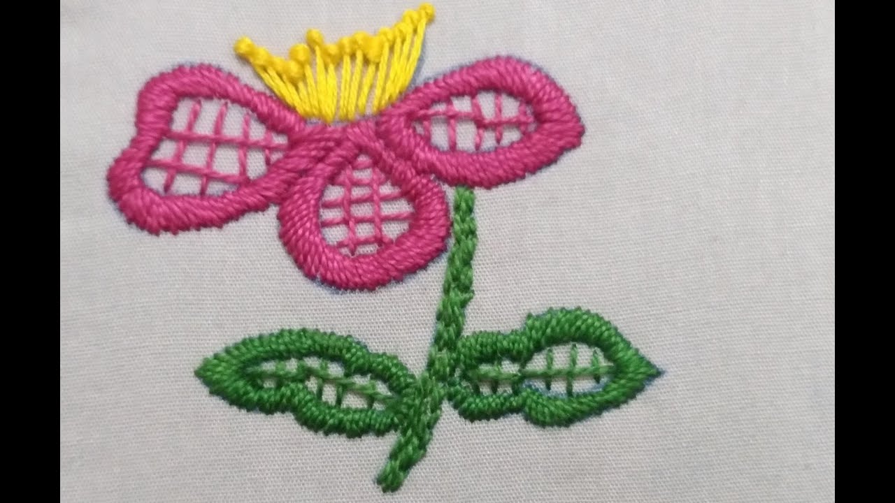 Unique hand embroidery, Super easy hand embroidery - YouTube